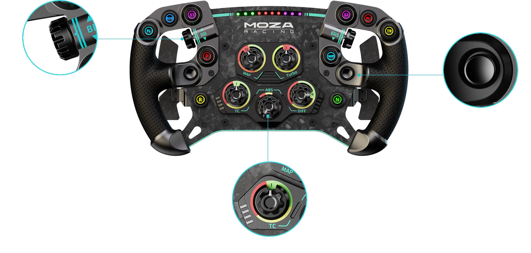 GS V2P GT Wheel – MOZA Racing US